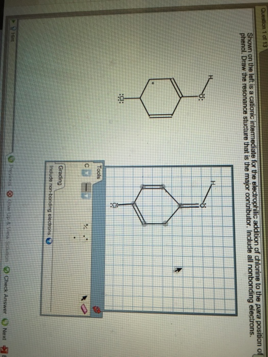 Solved Shown on the left is a cationic intermediate for the | Chegg.com