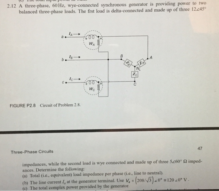 Solved A three-phase. 60 Hz, wye-connected synchronous | Chegg.com