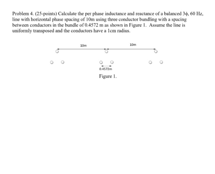 Solved Calculate The Per Phase Inductance And Reactance Of A