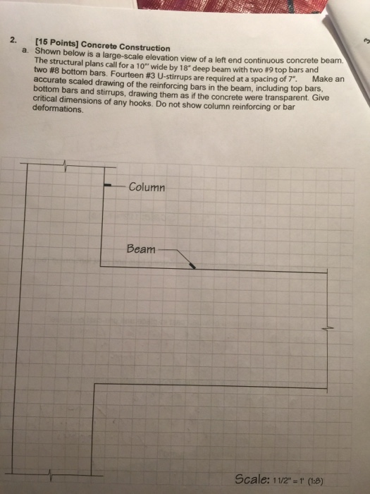 Solved Shown below is a large-scale elevation view of a left | Chegg.com