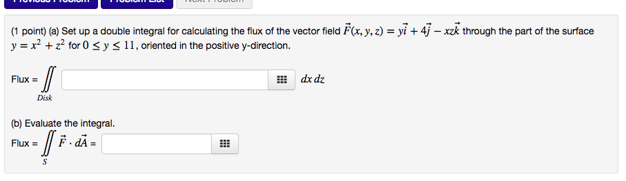 Solved (1 point) a) Set up a double integral for calculating | Chegg.com