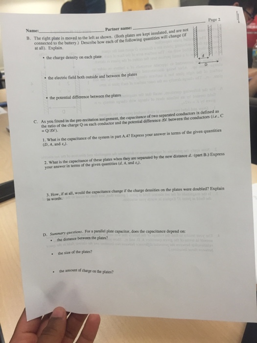 Solved The right plate is moved to the left as shown. (Both | Chegg.com