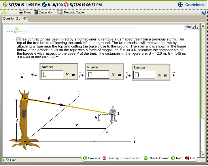 Solved A tree contractor has been hired by a homeowner to | Chegg.com