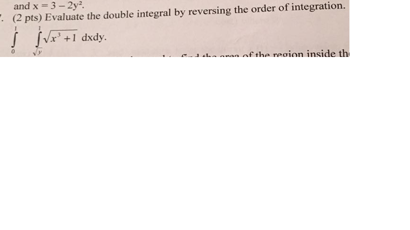 Solved Multi Variable Question: Evaulate the double integral | Chegg.com