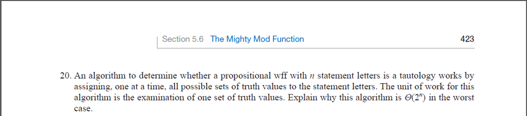 Solved 423 Section 5.6 The Mighty Mod Function 20. An | Chegg.com