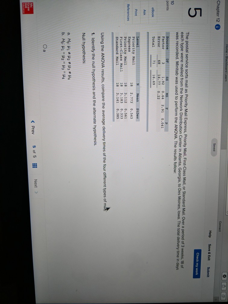 Solved Chapter 12 Saved Help Save & ExitSubmit 5 Check my | Chegg.com