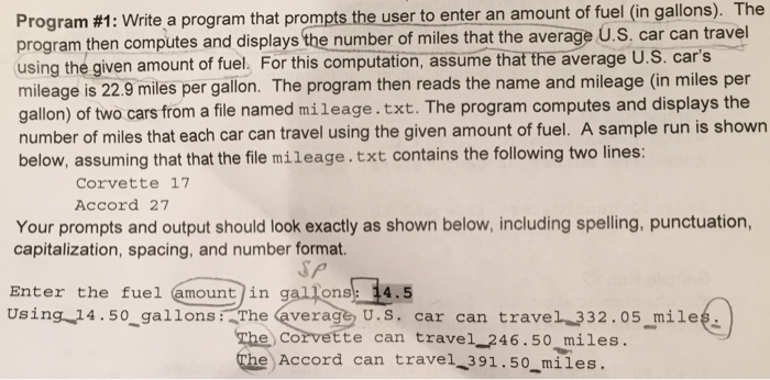 Solved Write a program that prompts the user to enter an | Chegg.com