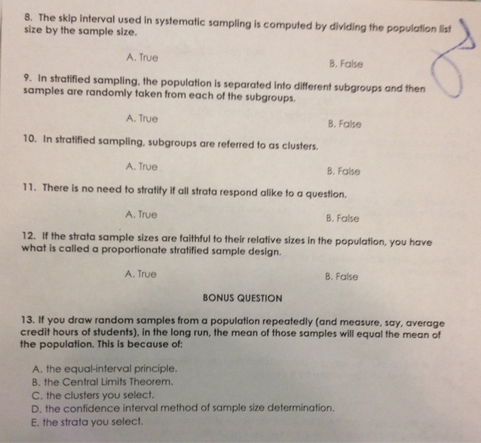 Solved The skip interval used In systematic size by the | Chegg.com