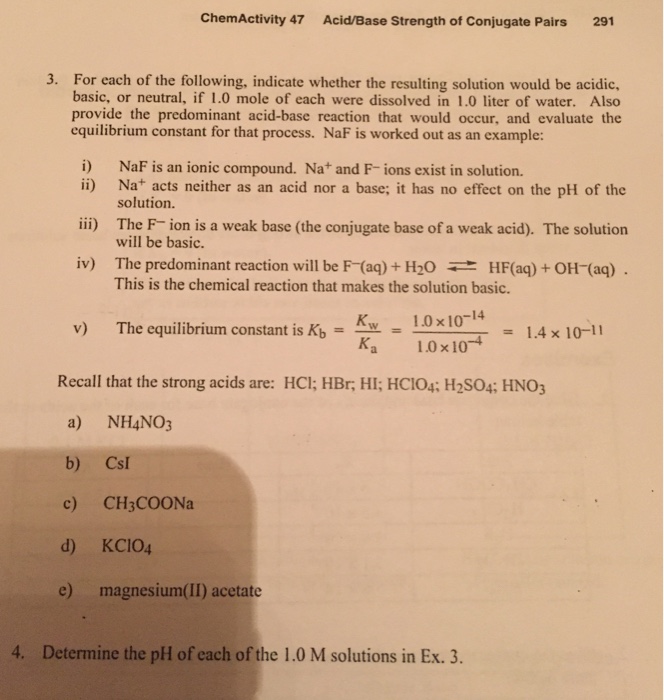 Solved For each of the following, indicate whether the | Chegg.com