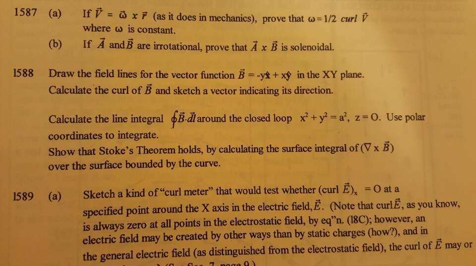 If V = omega times r (as it does in mechanics), prove | Chegg.com