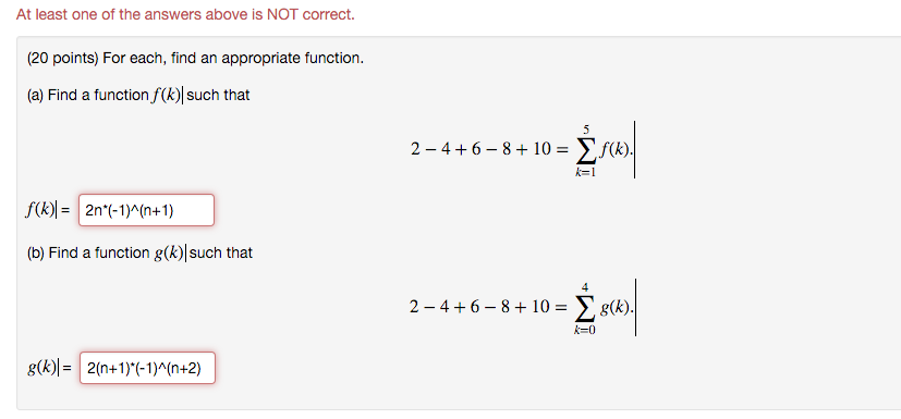 Solved For each, find an appropriate function, (a) Find a | Chegg.com
