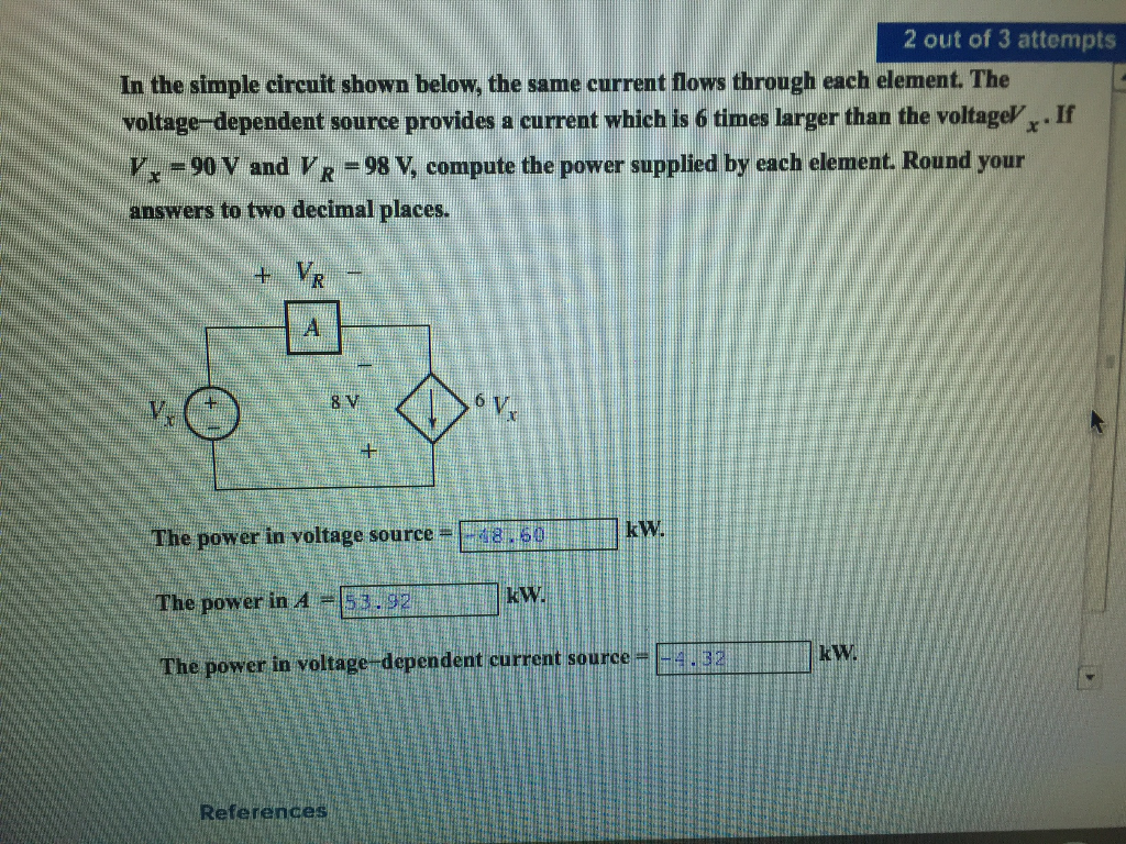 Solved In the simple circuit shown below, the same current | Chegg.com