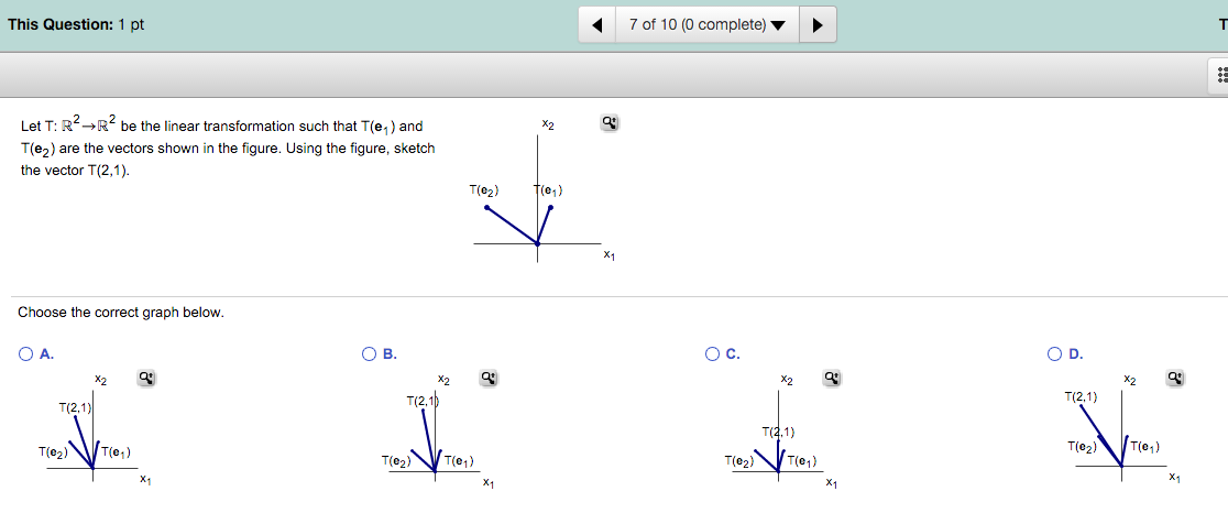 Solved Let T: R^2 right arrow R^2 be the linear | Chegg.com