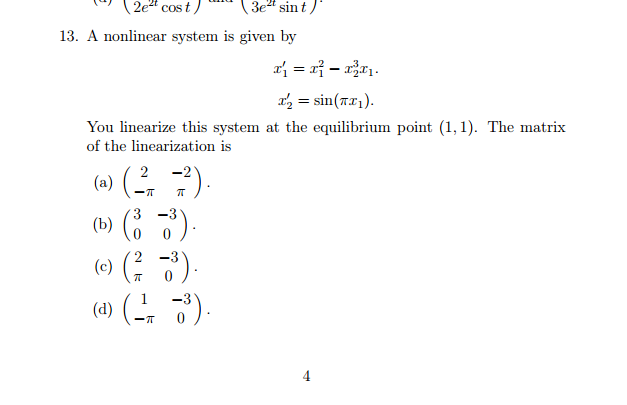 Solved A nonlinear system is given by x1 = x21 - x32 x1 x2 | Chegg.com