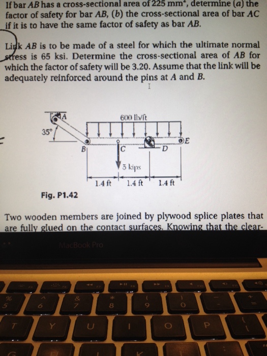 Solved Link AB is to be made of steel for which the ultimate | Chegg.com
