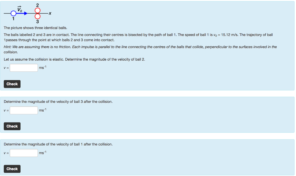 Solved The picture shows three identical balls. The balls | Chegg.com