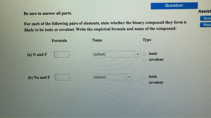Solved For each of the following pairs of elements, state | Chegg.com
