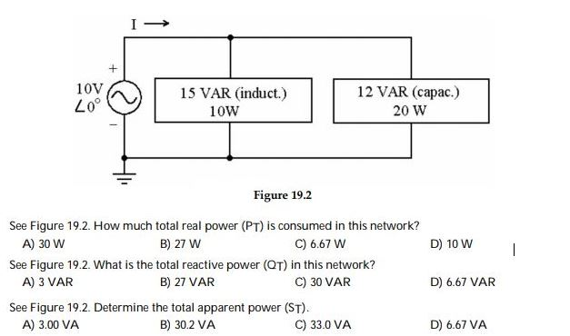 Solved See Figure 19.2. a) How much total real power | Chegg.com