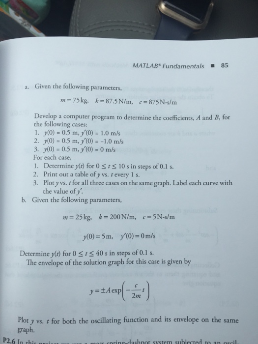 Solved I need help learning to use matlab. Please write it | Chegg.com