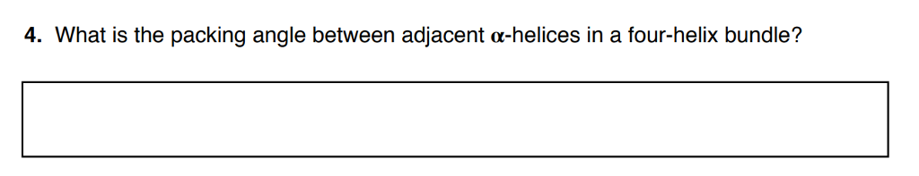 Solved 4. What is the packing angle between adjacent | Chegg.com