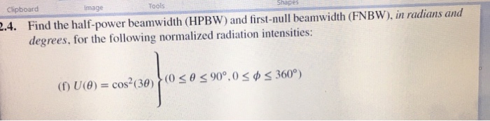 Solved Find the half-power beamwidth (HPBW) and first-null | Chegg.com