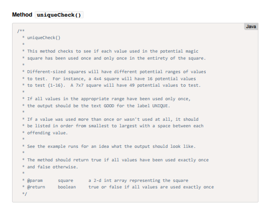 Solved Overview of Magic Squares A magic square is an | Chegg.com