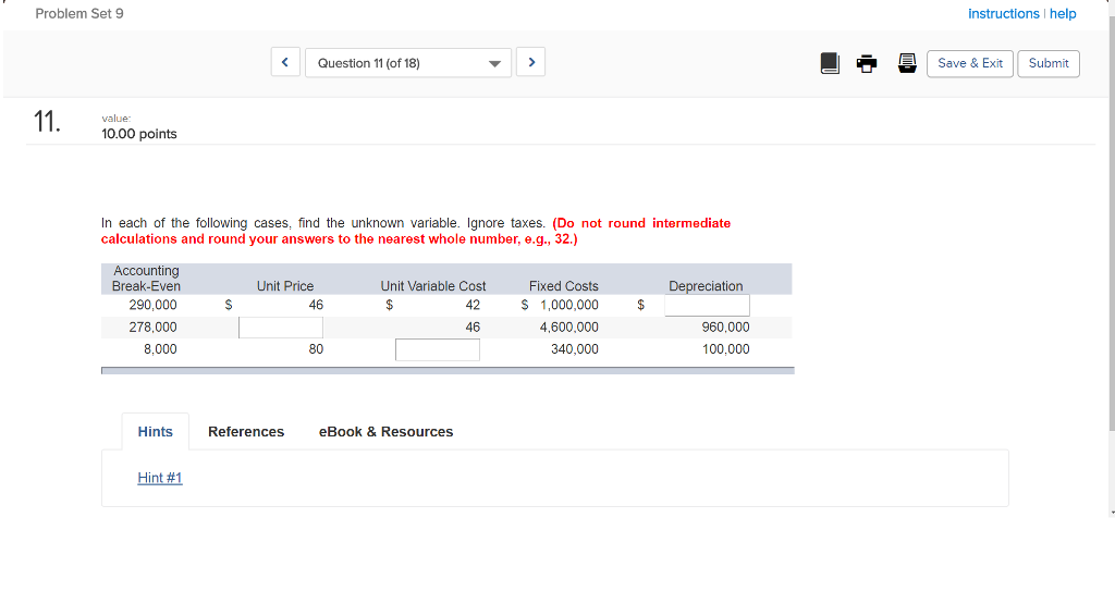 Solved Problem Set 9 instructions I help Question 11 (of 18) | Chegg.com