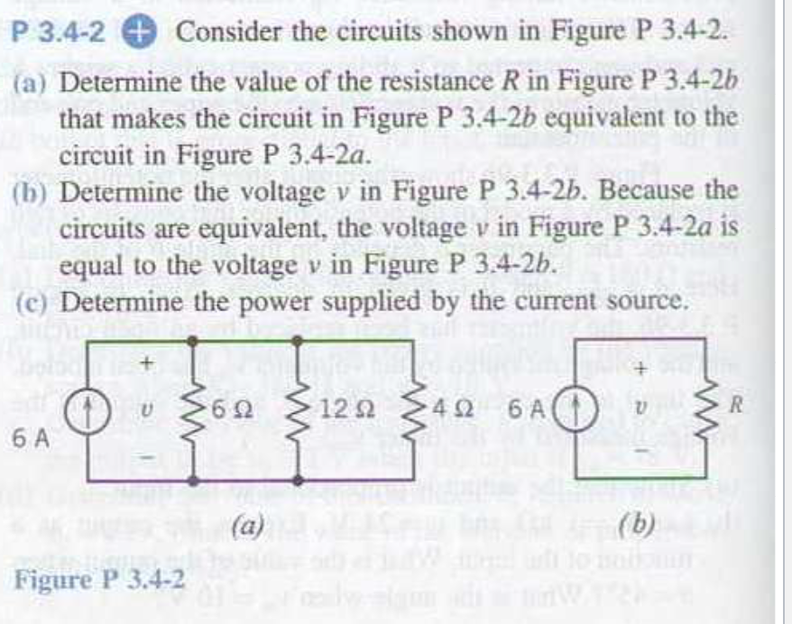 Solved P 3.4-2 Consider the circuits shown in Figure P | Chegg.com