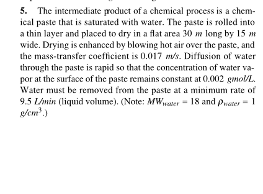 The intermediate product of a chemical process is a | Chegg.com