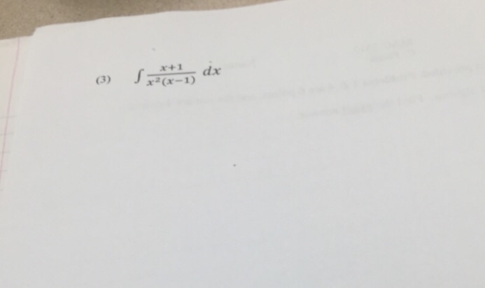 Solved Integral x+1/x^2(x-1) dx | Chegg.com