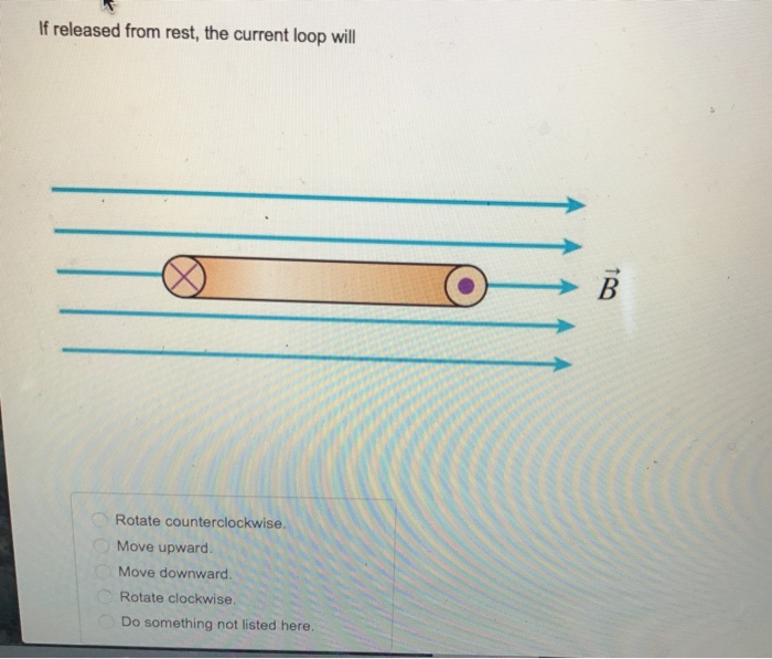 Solved If released from rest, the current loop will | Chegg.com