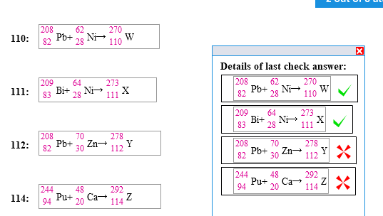 Solved Since 1994, elements 110, 111, 112, and 114 have been | Chegg.com