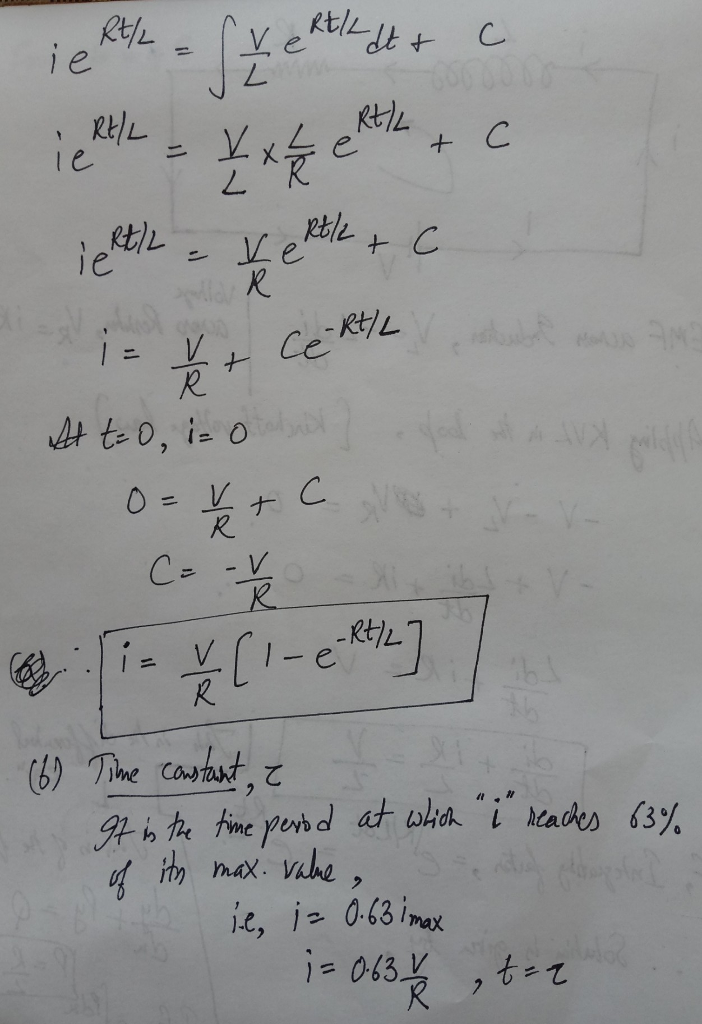 (Solved) - A circuit consists of a resistor R in series with an ...