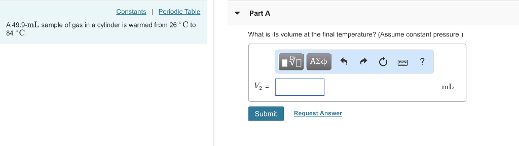 Solved Constants | Periodic Table Part A A 49.9-mL sample of | Chegg.com