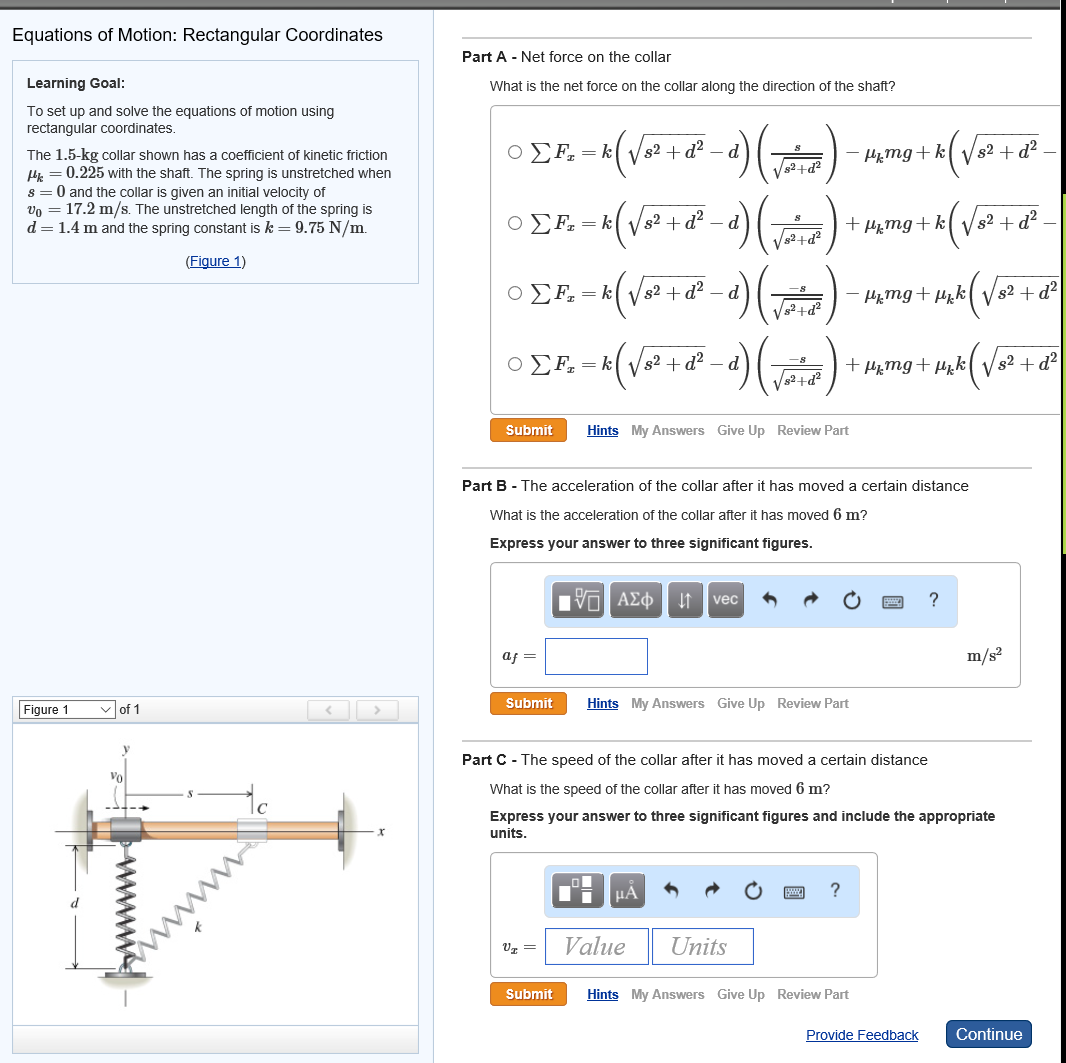 Solved To set up and solve the equations of motion using | Chegg.com