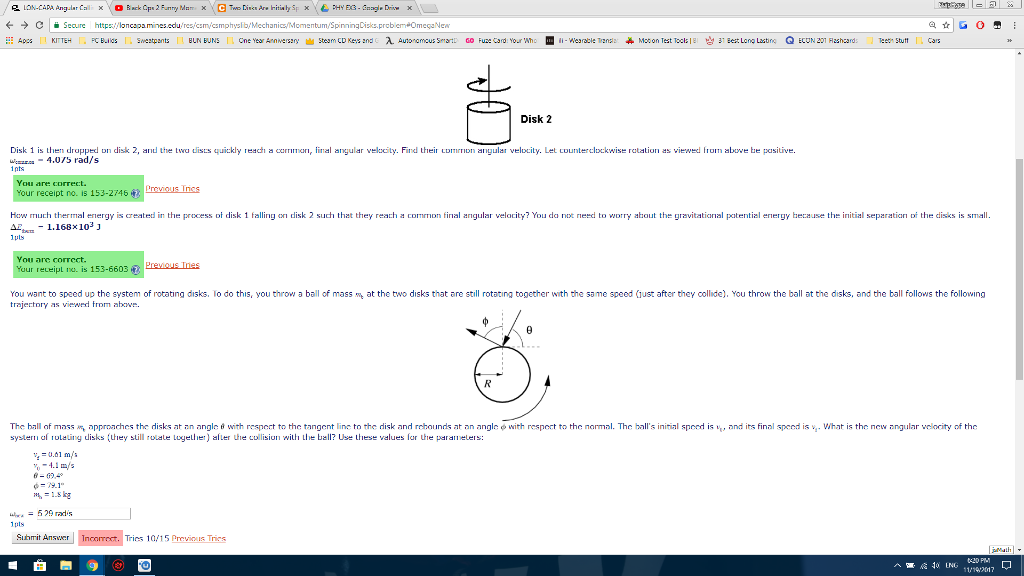 Solved ← → ci Seoure https://loncaoamnes.edu.r Nail N.1an | Chegg.com