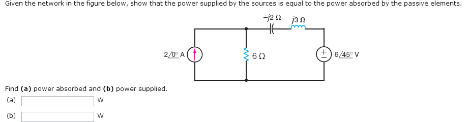 Solved Given the network in the figure below, show that the | Chegg.com
