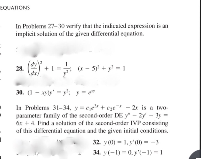Solved Verify that the indicated expression is an implicit | Chegg.com