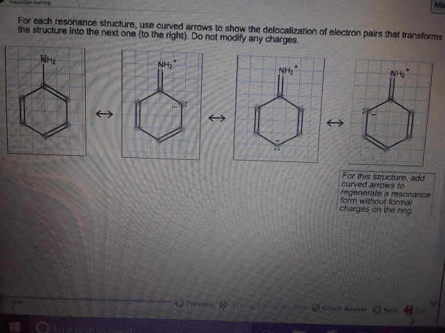 Solved Ma For each resonance structure, use curved arrows to | Chegg.com