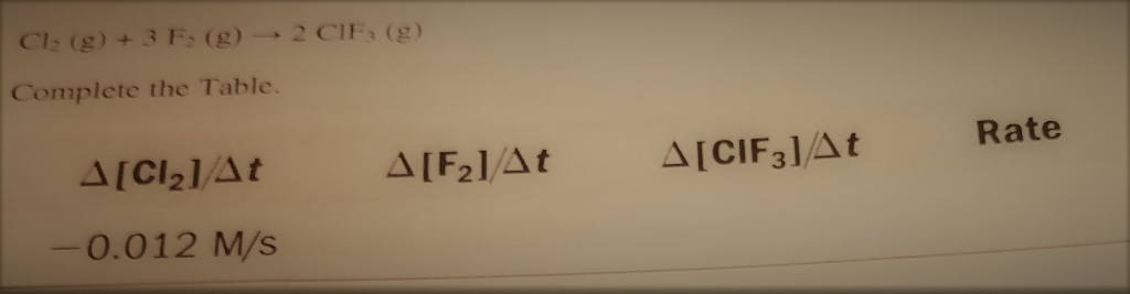 Solved Xl_2 (g) + 3 F_2 (g) rightarrow 2 ClF_3 (g) Complete | Chegg.com