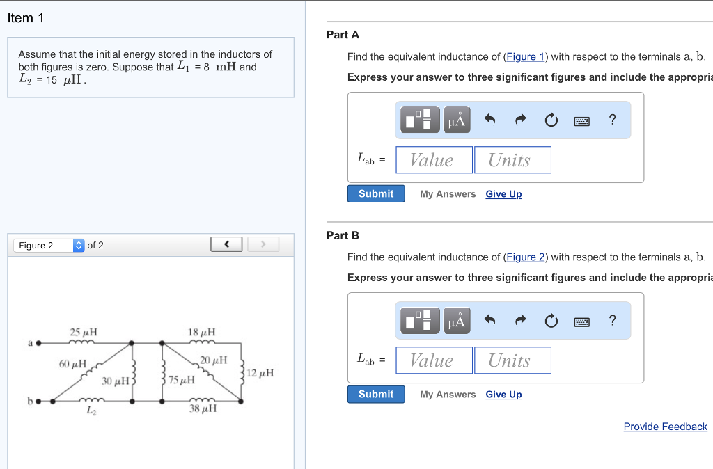 Solved Item 1 Part A Assume that the initial energy stored | Chegg.com