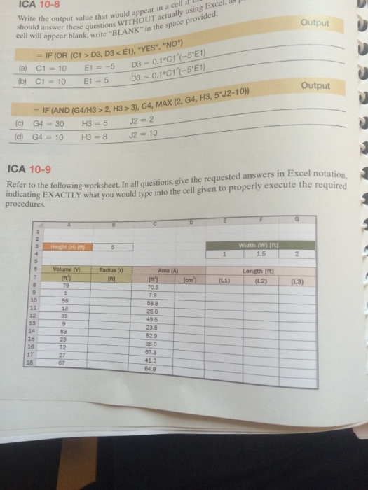 Solved ICA 10-9 problems D and E | Chegg.com