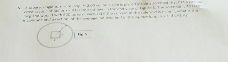 Solved A square, single-turn wire loop,?2.00 cm on a side is | Chegg.com