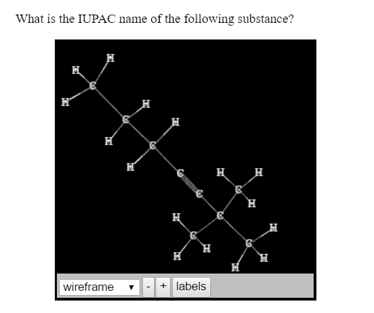 Solved What is the IUPAC name of the following substance? | Chegg.com