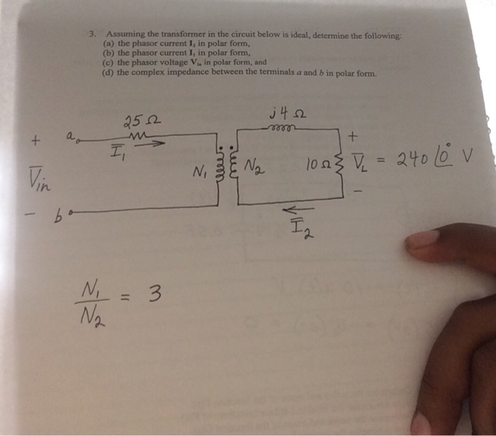 Solved Assuming the transformer in the circuit below is | Chegg.com