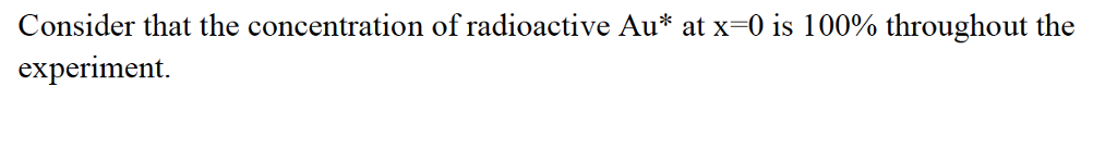 Solved In a solid state diffusion experiment to measure | Chegg.com