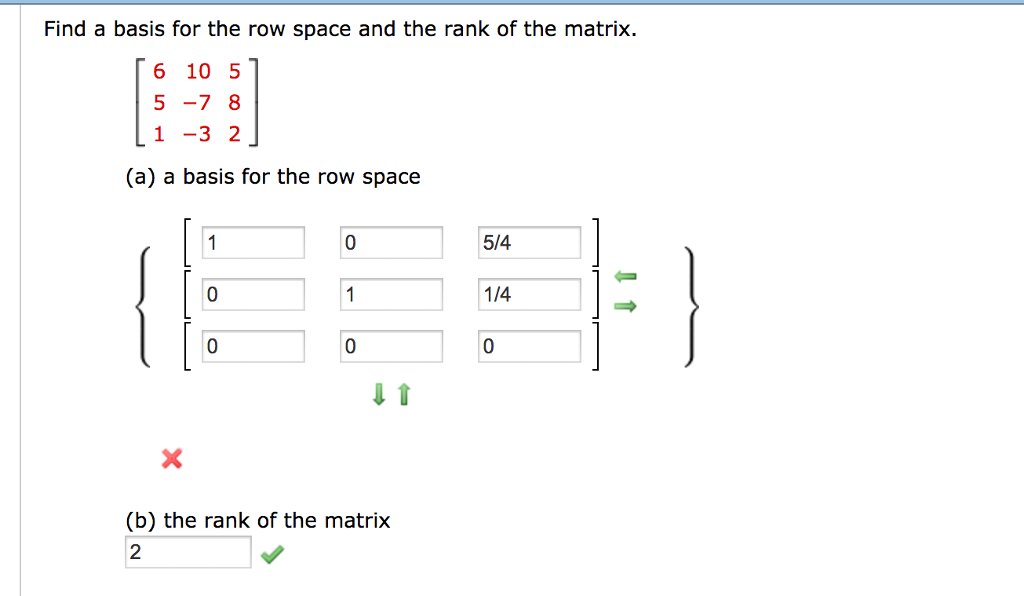 Solved Find A Basis For The Row Space And The Rank Of The Chegg Solved Find A Basis For The Row Space And The Rank Of The Chegg