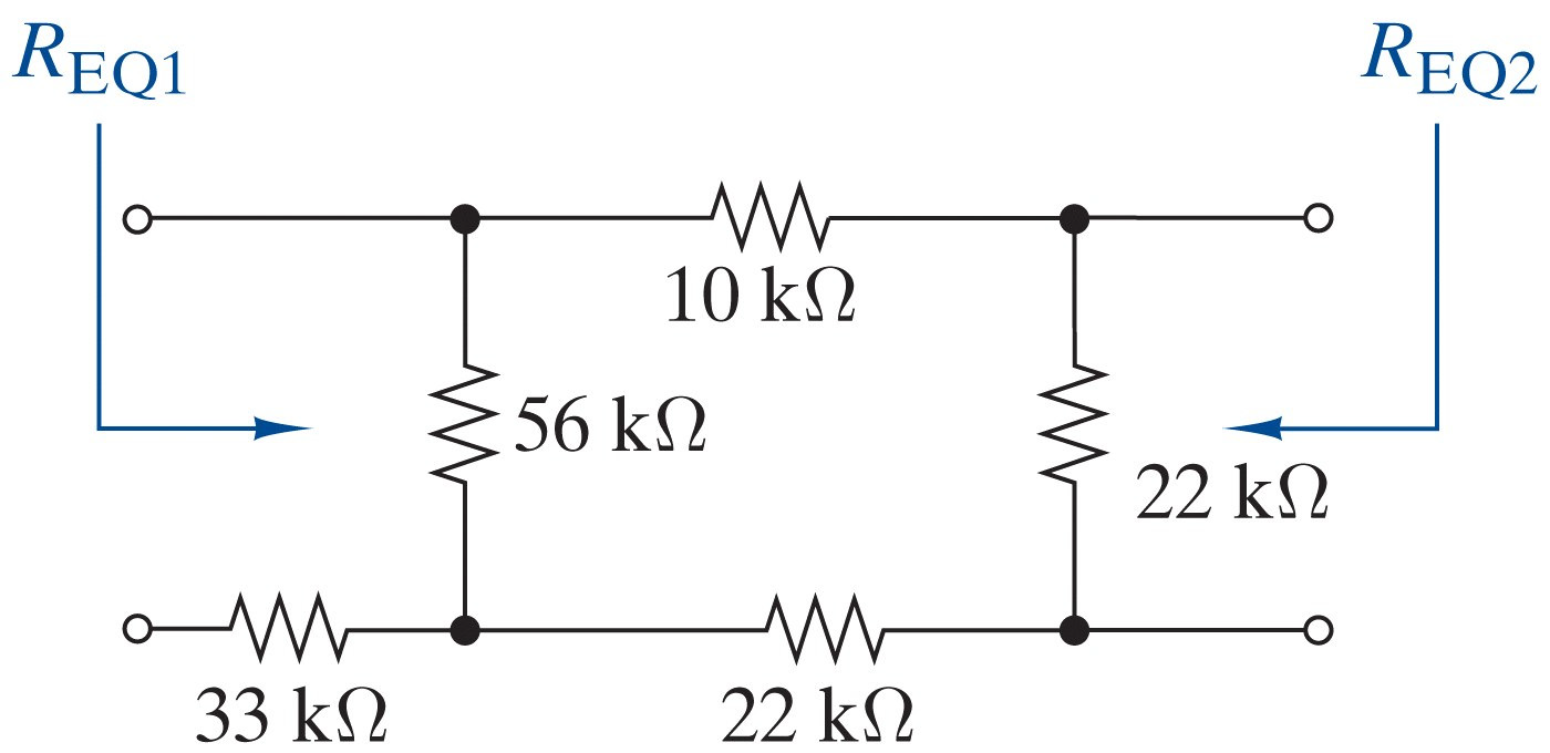 Solved 1- Find REQ in the following circuit. 2- Find REQ1 | Chegg.com