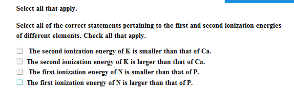 Solved Select all that apply. Select all of the correct | Chegg.com