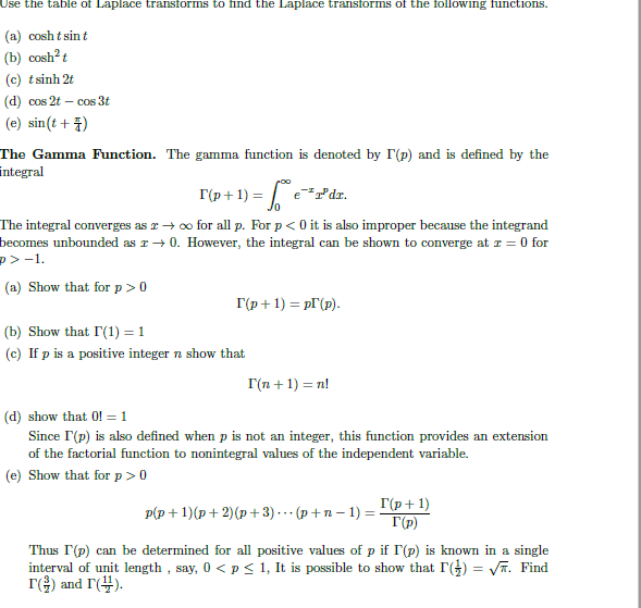 Solved Use the table or Laplace transforms to find the | Chegg.com